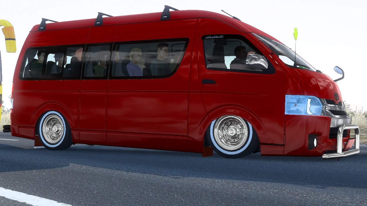 TOYOTA HIACE QUANTUM MOD|H200C ALL RED|ETS2 1.53 |CUSTOM STRAIGHT PIPE ...
