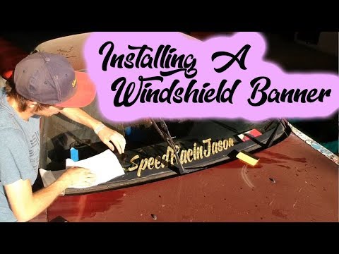 How To Design A Window Banner And Install It! - YouTube