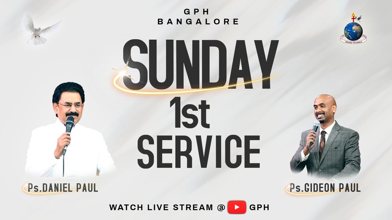 Sunday 1st Service 27-10-2024 Ps. Gideon Paul & Ps. Daniel Paul - YouTube