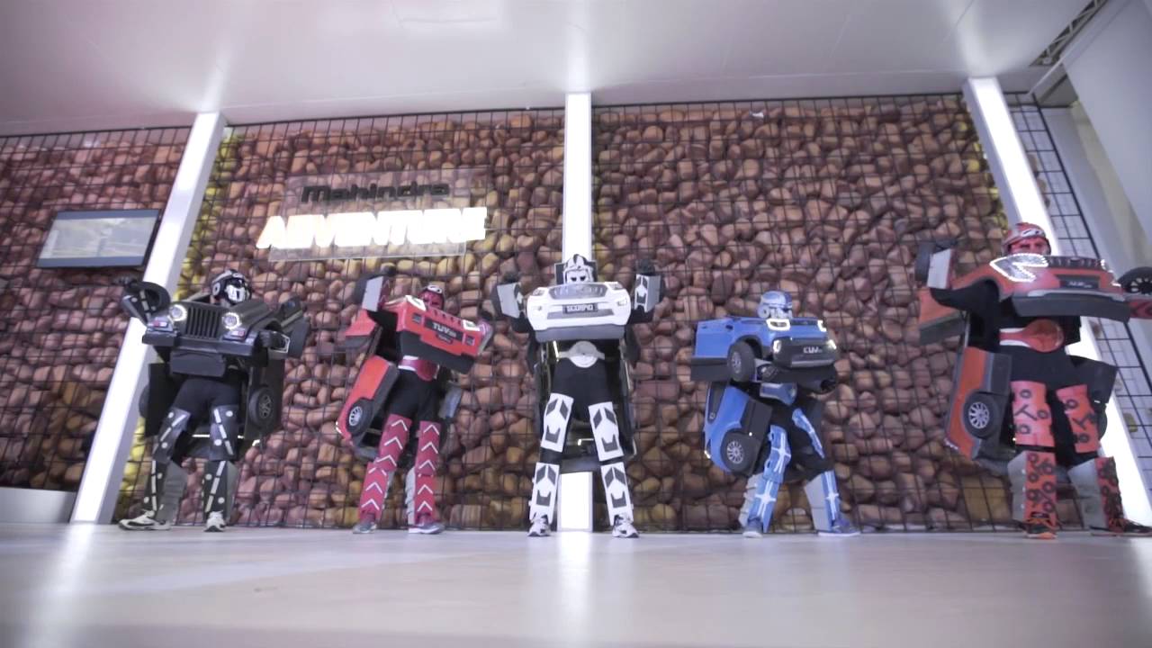Teaser - Mahindra SUV robots grooving at AutoExo2016 - YouTube