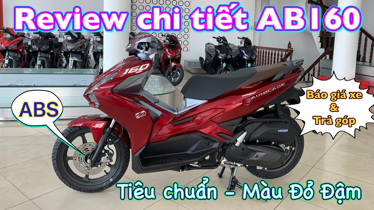 [Review] AB160 ABS Phiên bản tiêu chuẩn - Màu đỏ xám | Báo giá xe + Bán ...