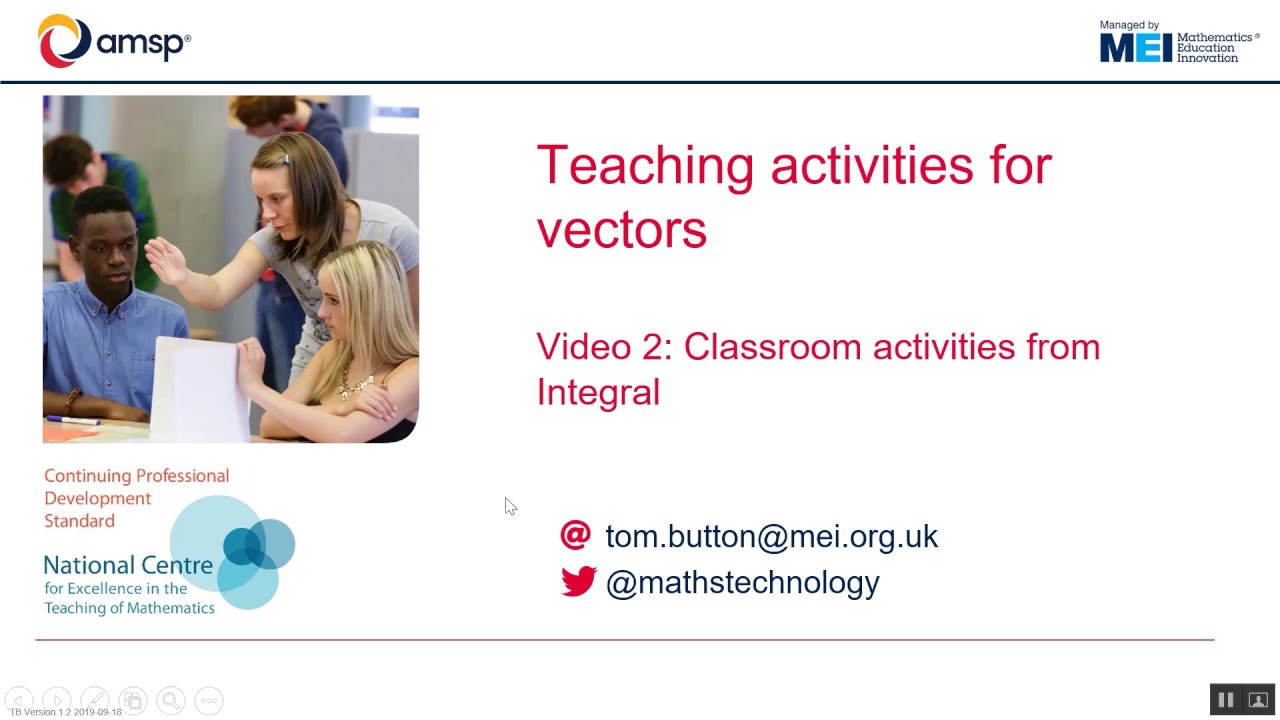 Teaching activities for vectors - Video 2: Classroom activities from ...