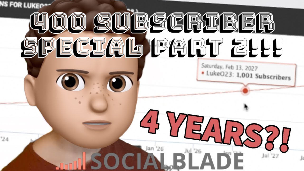 Looking at my SocialBlade stats...(400 SUBSCRIBERS SPECIAL PART 2 ...