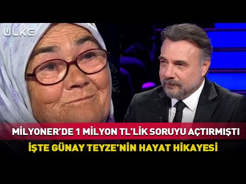 Türkiye Onu 'Kim Milyoner Olmak İster' İle Tanıdı! İşte Günay Teyzenin Hikayesi...