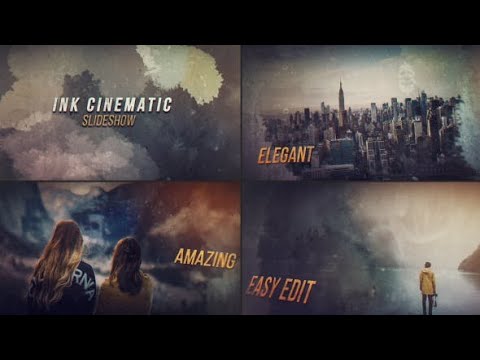 Download Free After Effects Template - Ink Cinematic Slideshow - YouTube
