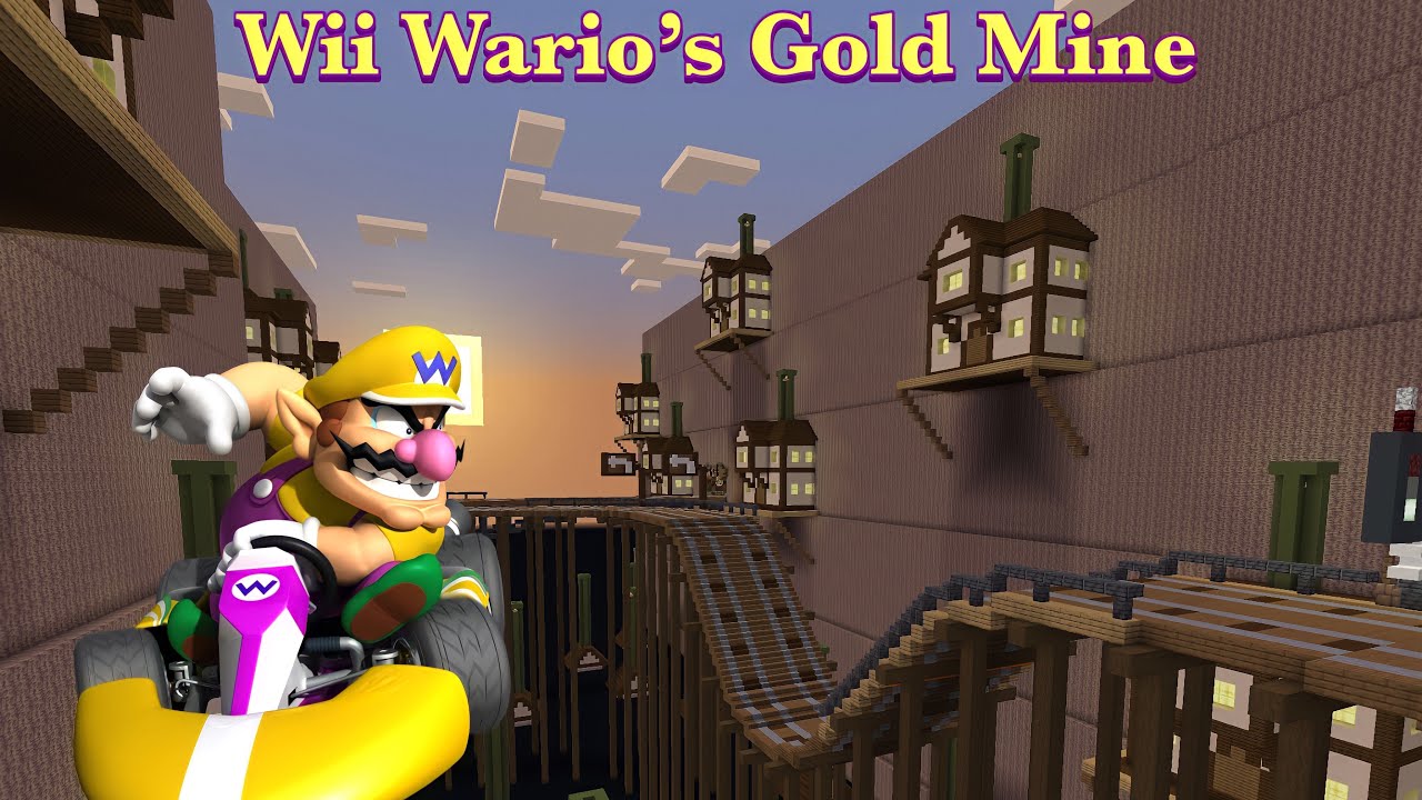 Wii Wario’s Gold Mine Minecraft Mario Kart 8 - YouTube