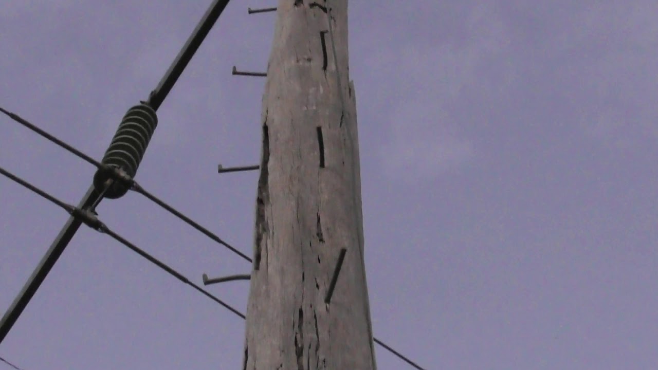 Rotten power poles on 132 kV lines - YouTube