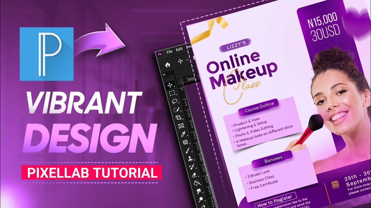 HOW TO DESIGN A SOCIAL MEDIA POSTER IN PIXELLAB - POSTER DESIGN - YouTube