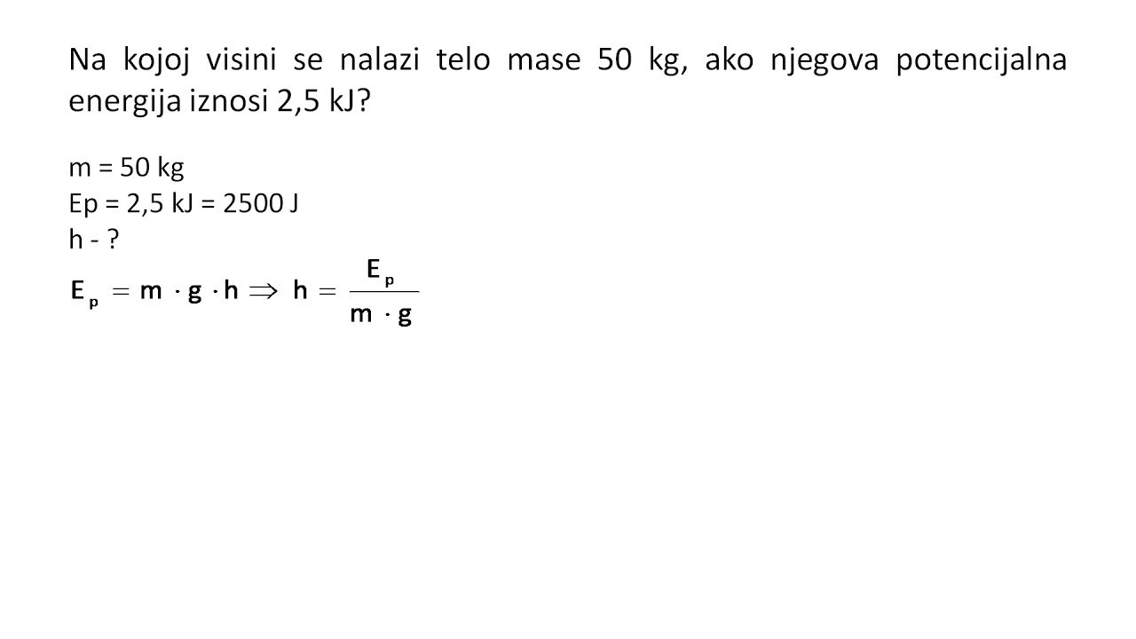 7 Potencijalna energija 02 - YouTube