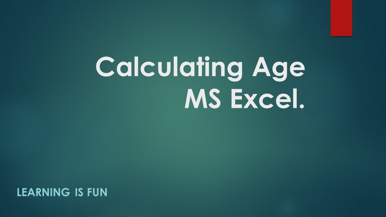 How To Calculate AGE In Excel From Date Of Birth Years Months Days how-to-calculate-age-in-excel-from-date-of-birth-years-months-days