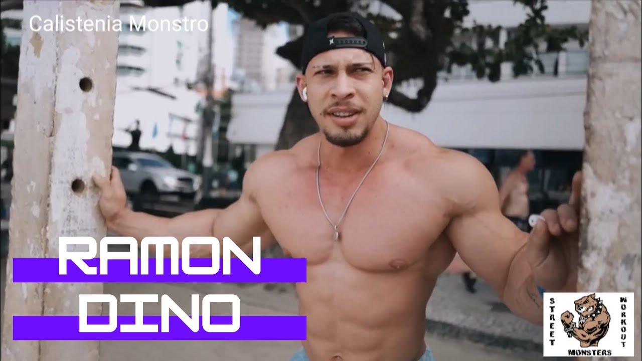 Ramon Dino treino na praia de Calistenia - YouTube