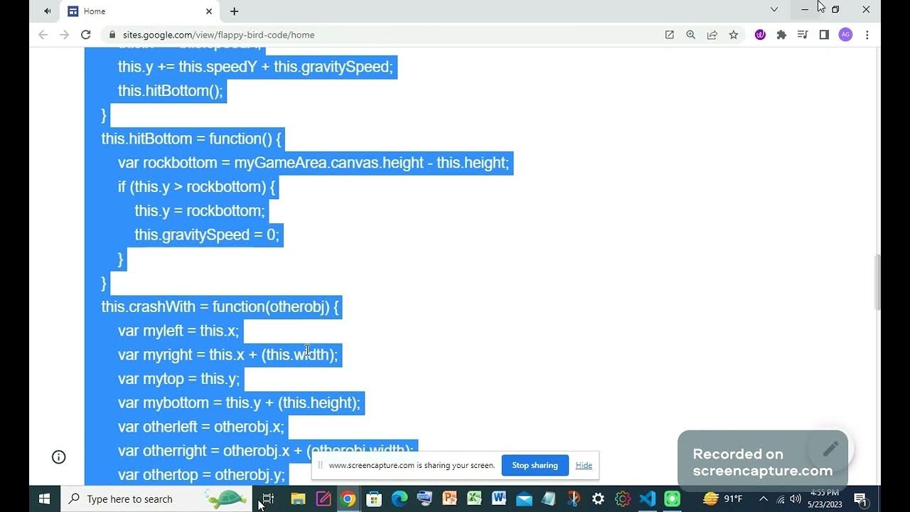 How to make flappy bird with code! - YouTube