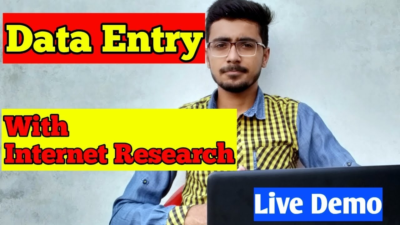 Internet Research Skills class 1, Data Entry Demo - YouTube