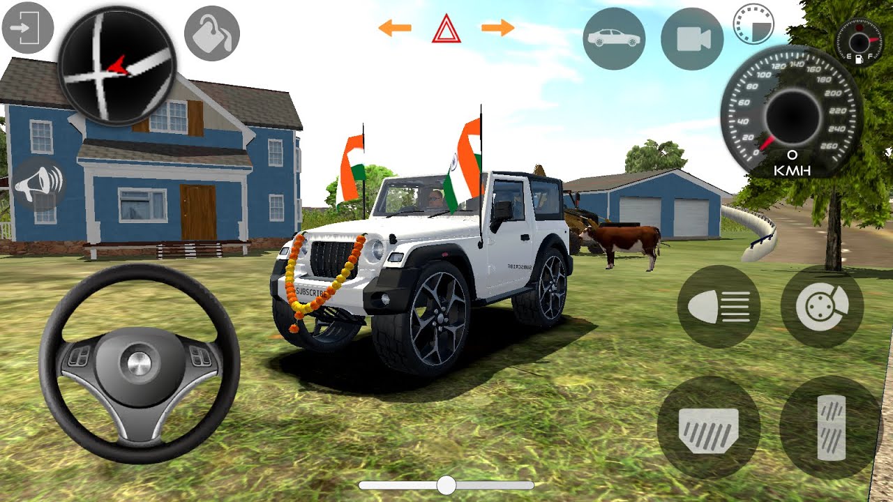 Dollar (Song) Modified 😈 Mahindra red Thar || Indian Car Simulator 3D || Car Game 3D - YouTube