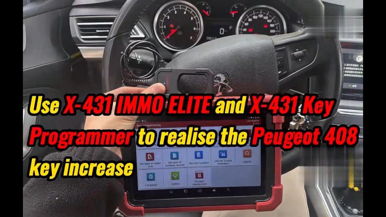 Peugeot 408 Anti-theft Key Matching with Launch X431 IMMO Elite ...