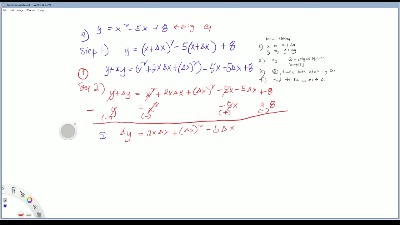 DELTA METHOD - BASIC DIFFERENTIATION (Filipino) PART 2 - YouTube