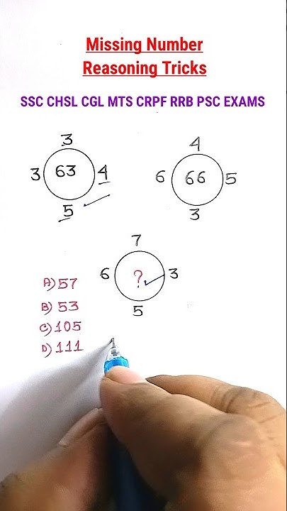 Missing Number| Reasoning Tricks in Hindi| Reasoning Classes for SSC CGL CHSL MTS CRPF RRB |# ...