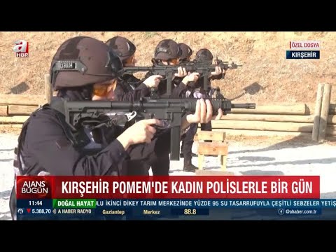 A Haber Kırşehir POMEM’de kadın polis adaylarıyla birlikte bir gün geçirdi