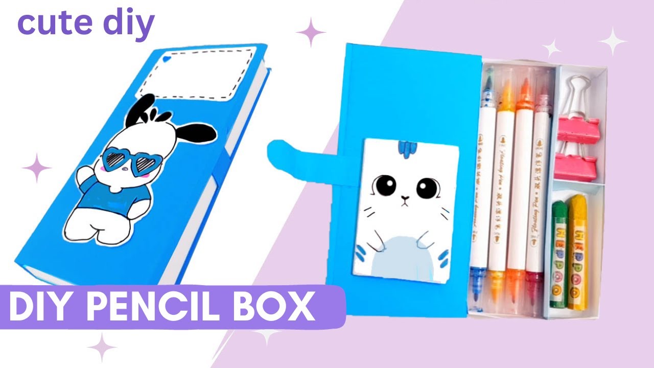 DIY paper pencil box ||What is the easiest way to make a 1-story paper ...