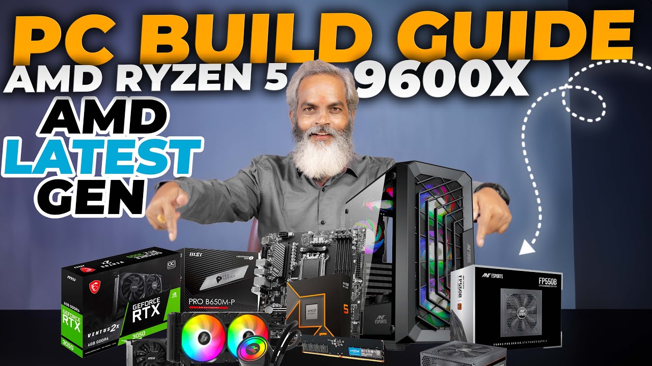 PC Build Guide 🔥 AMD Ryzen 5 9600X Under Rs 65,000/- - YouTube