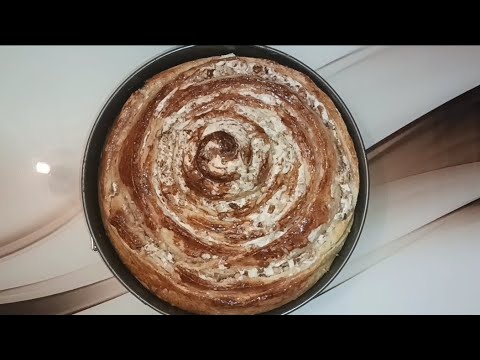 Möhtəşəm qozlu, bezeli piroq resepti/Nazın mətbəxi