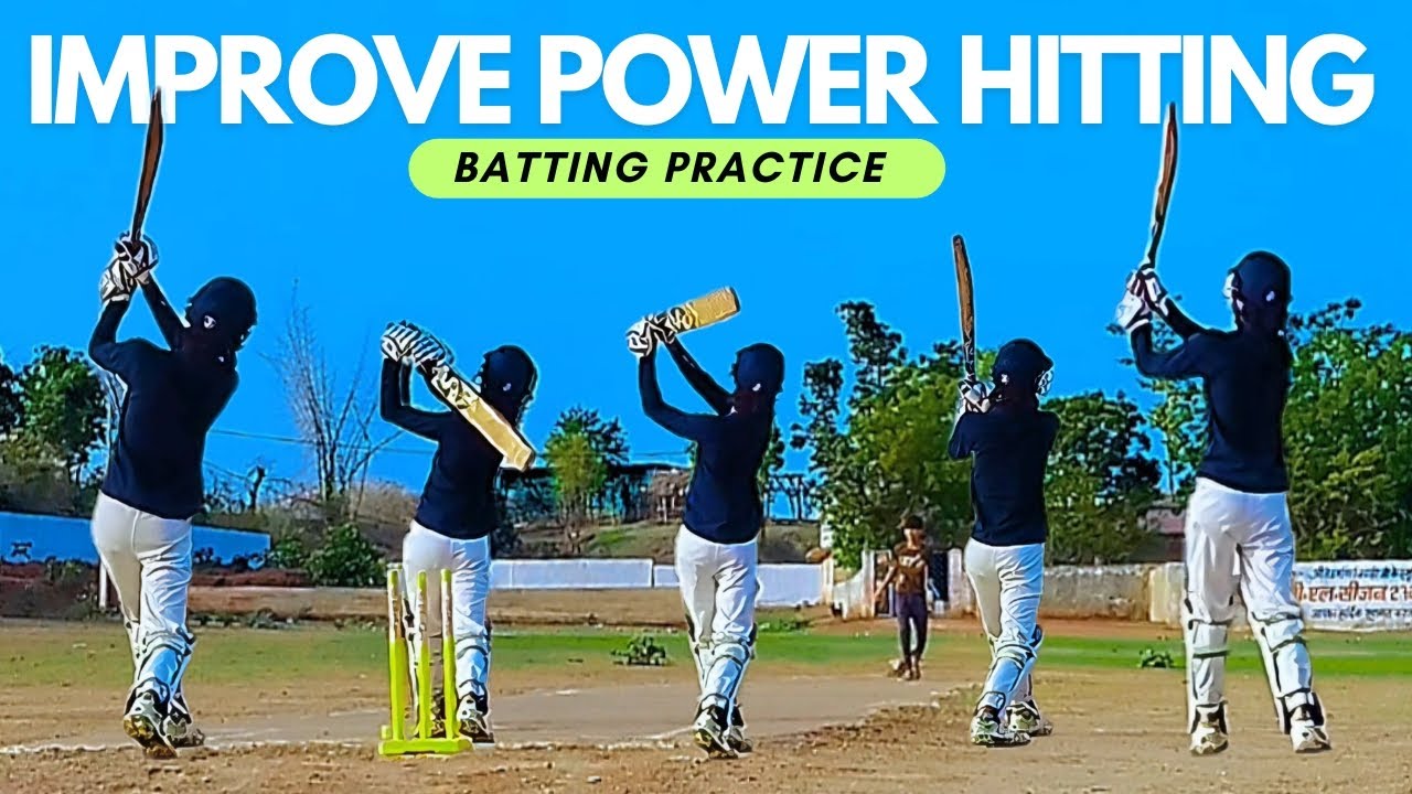 🏏 IMPROVE RENGE HITTING || POWER HITTING || POWER BATTING PRACTICE ...