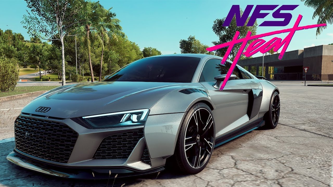 AUDI R8 V10 2019 - Galpão da Policia | NFS HEAT Modo História Campanha ...