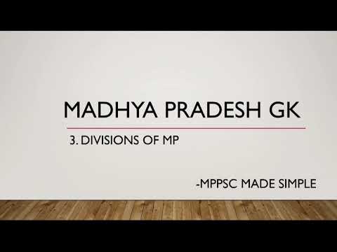 MP GK - ADMINISTRATIVE DIVISIONS OF MP (LECTURE-3) - YouTube