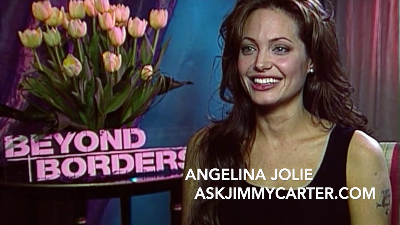 Angelina Jolie in London With Jimmy Carter - YouTube