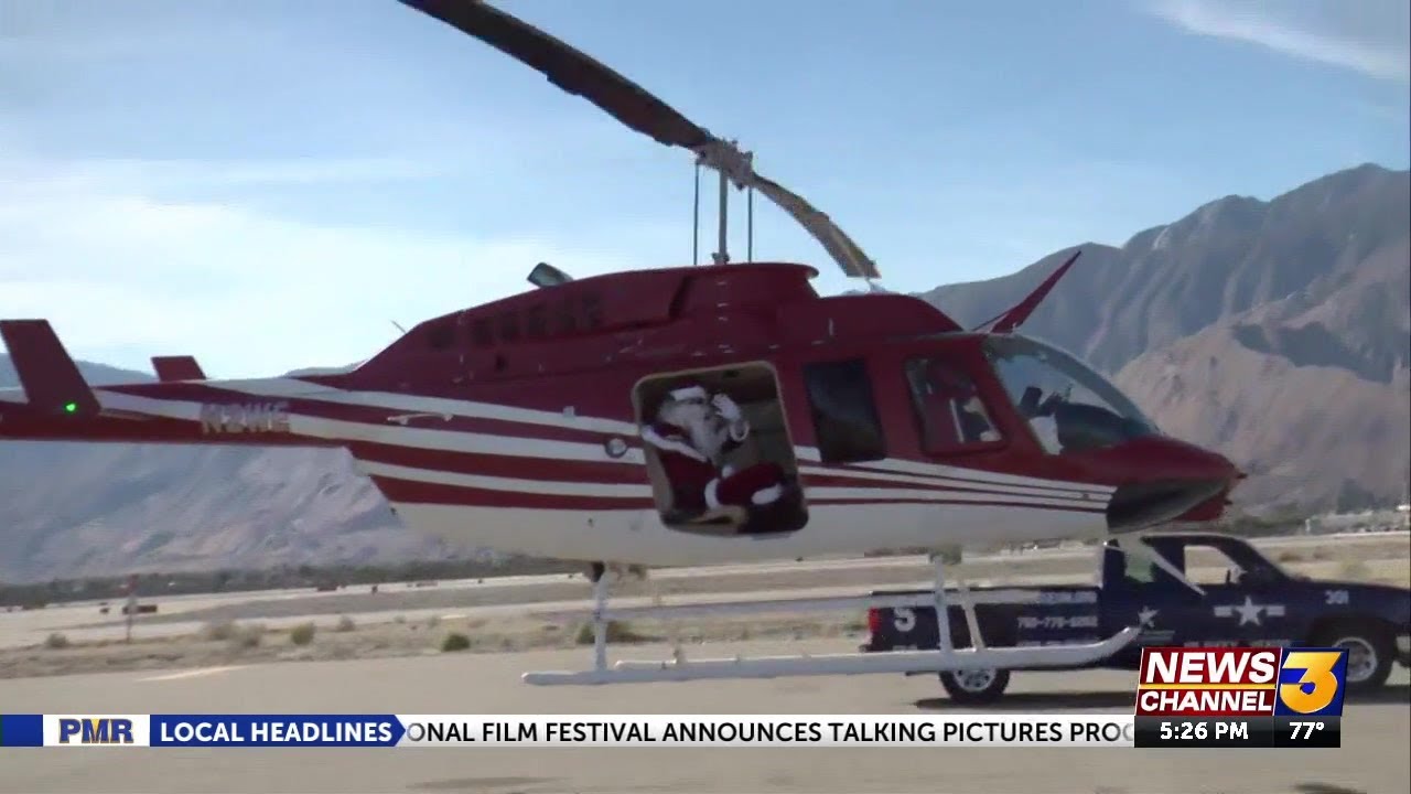 Santa flies over local hospitals - YouTube