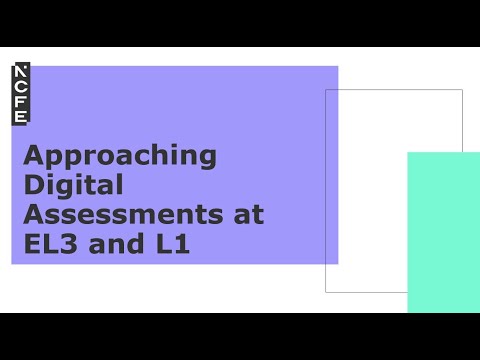 CPD Digital: Approaching Digital Assessments at EL3 and L1 - YouTube