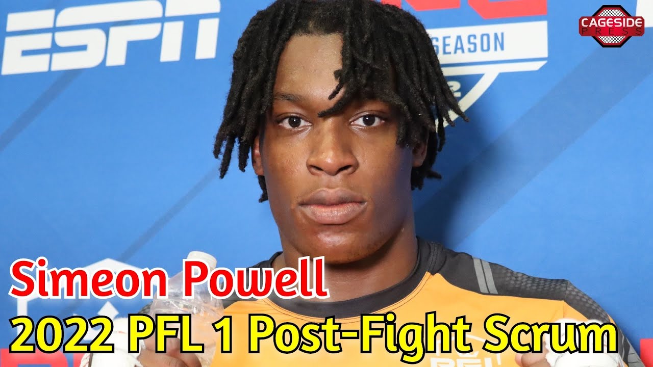 PFL 1 2022: Simeon Powell Post-Fight Scrum - YouTube