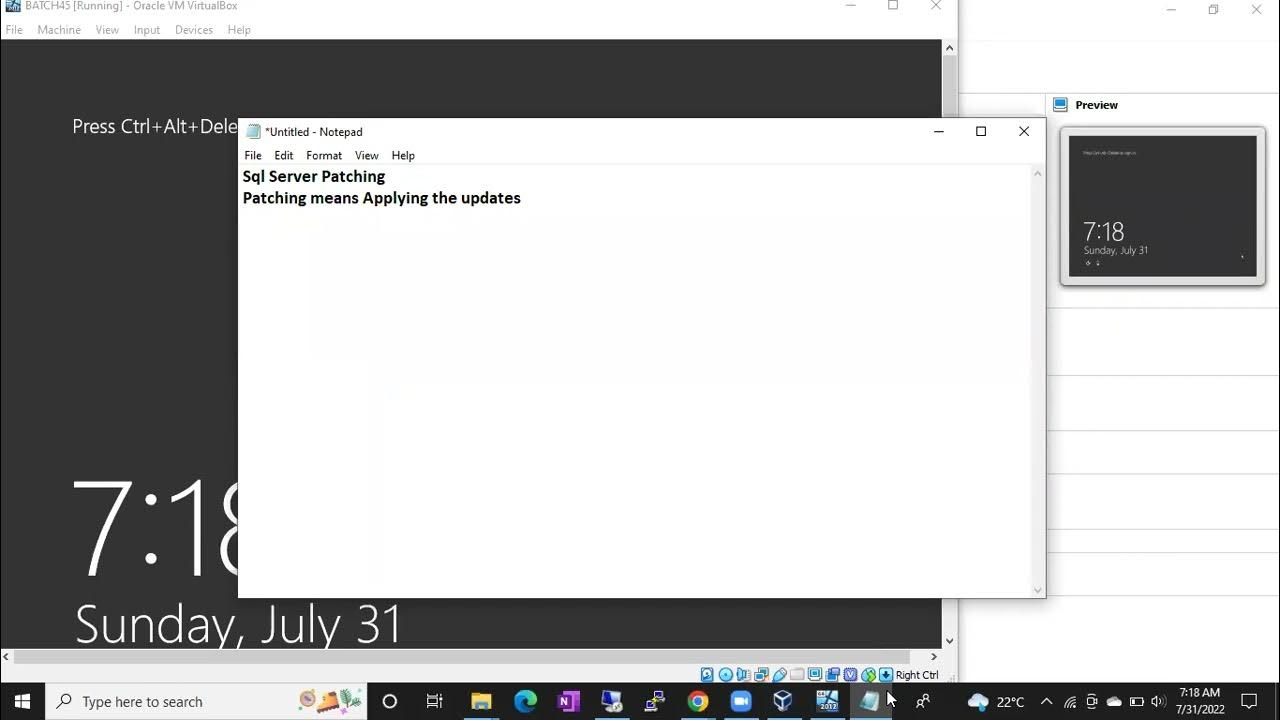 Sql DBA Batch 45 Class 7 Sql Server Patching - YouTube