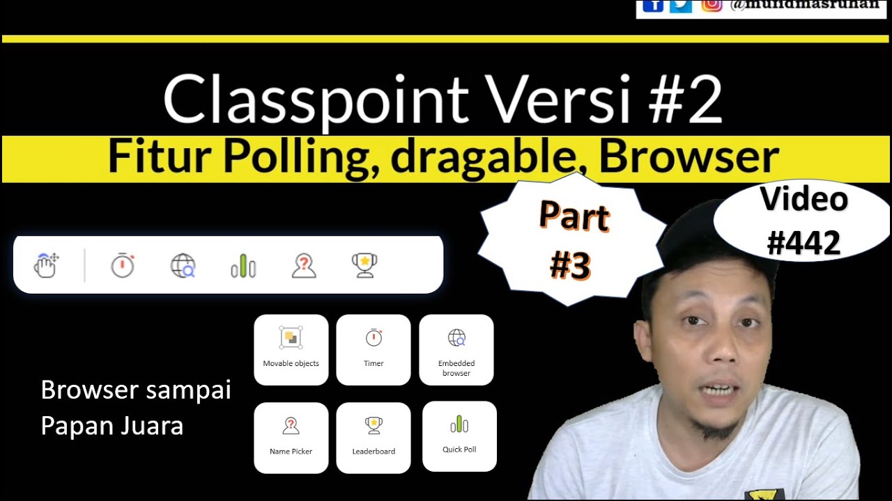 442. Fitur Classpoint 2 Dragable Object, polling dan Browser~part 3 - YouTube