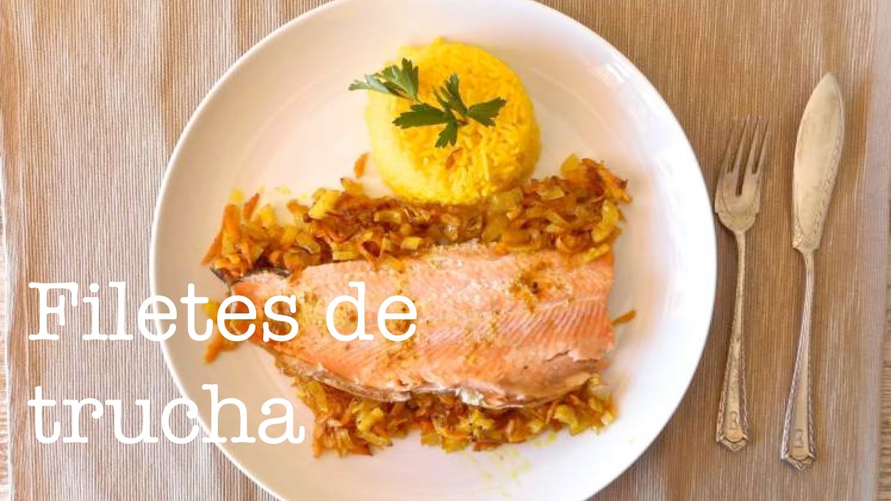 Filetes de trucha al horno - YouTube