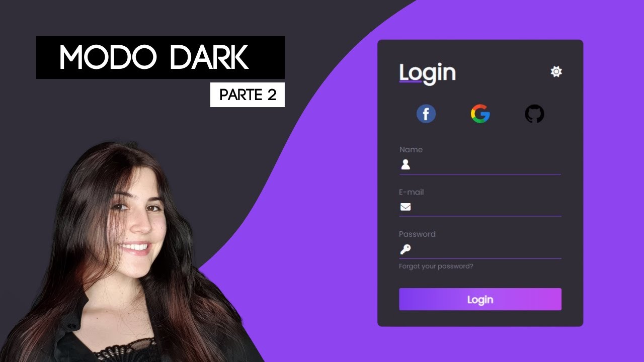Formulário Com Modo Dark E Light Html Css Com Flexbox E Js 2 Youtube