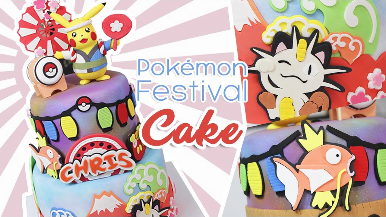 Pokémon Festival CAKE! - Cupcake Kingdom in the Making - YouTube