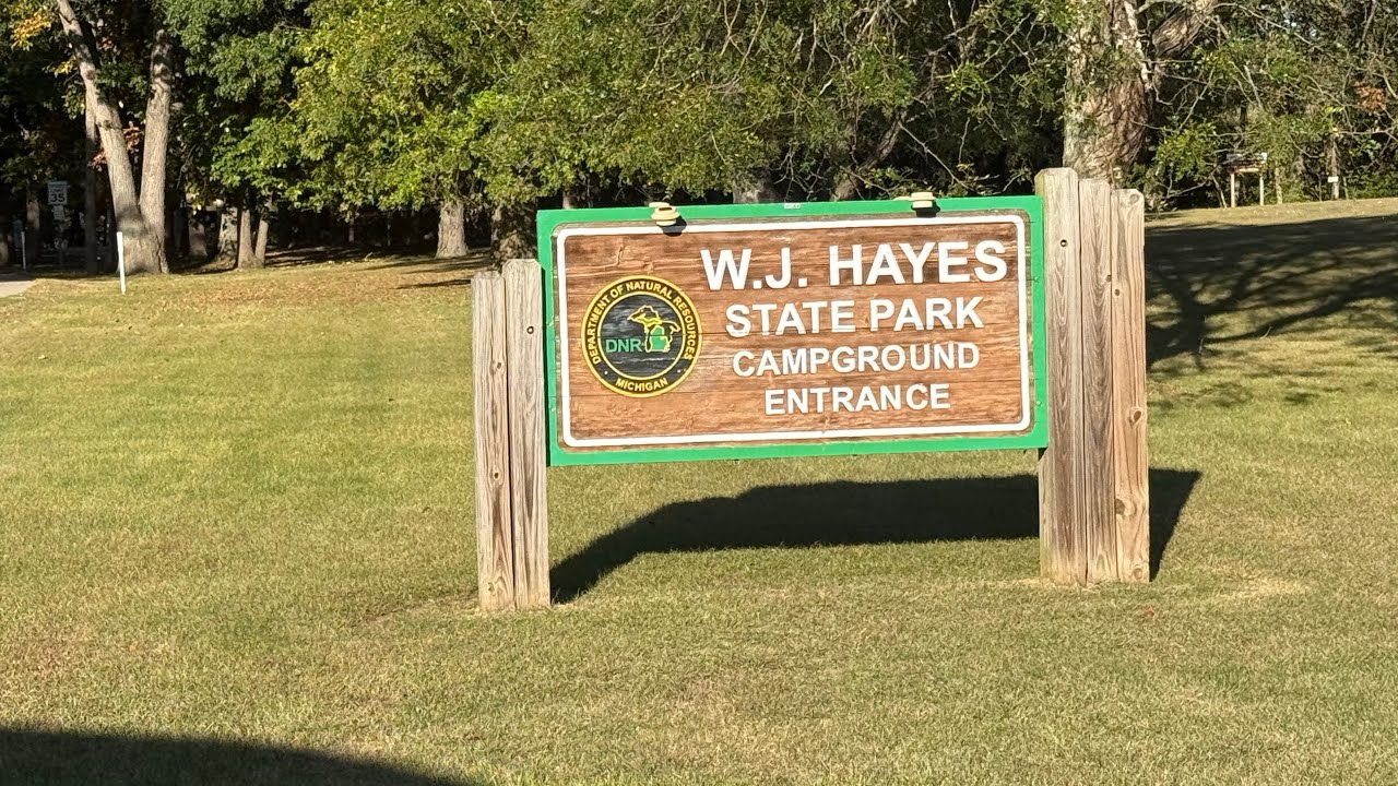 W.J. Hayes state park campground - YouTube