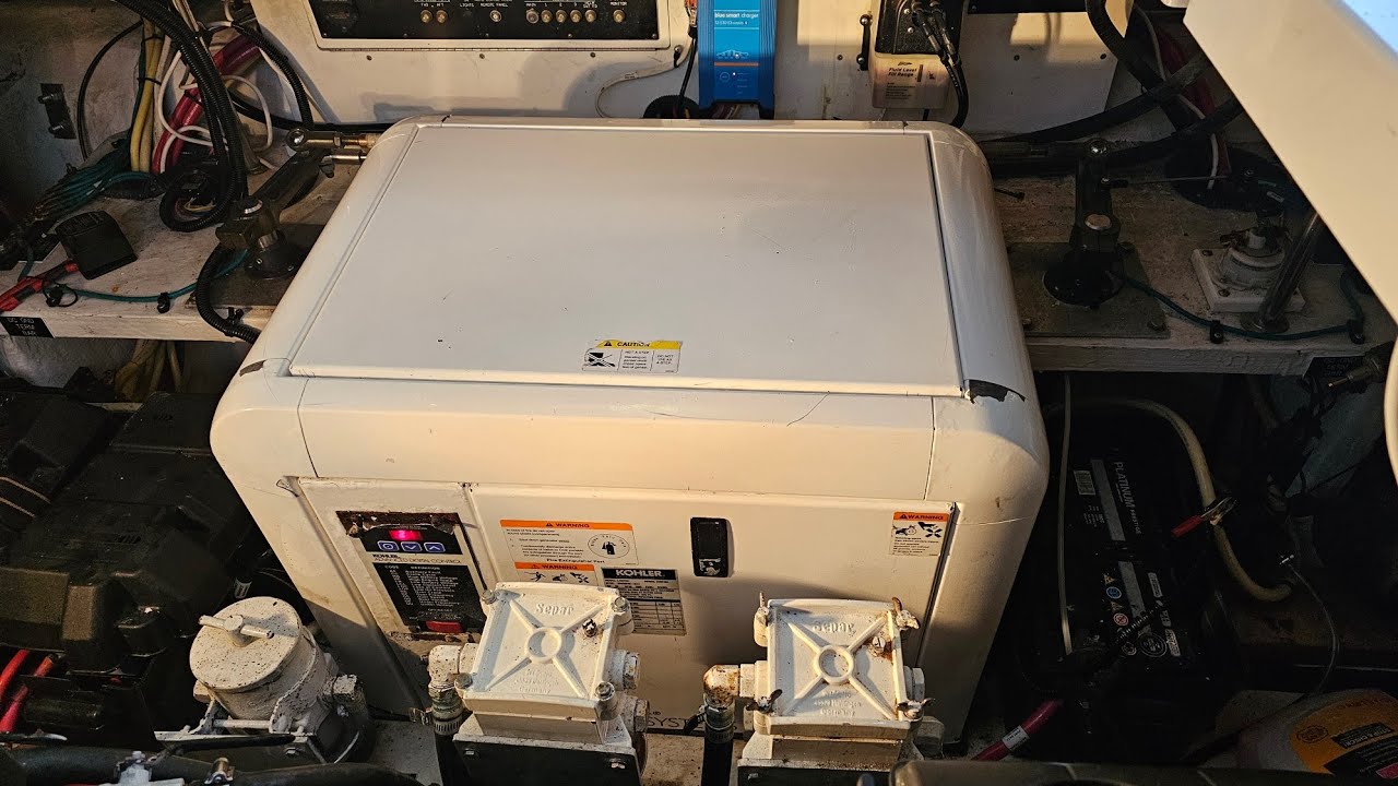 marine generator repair kohler 4.5efod - YouTube