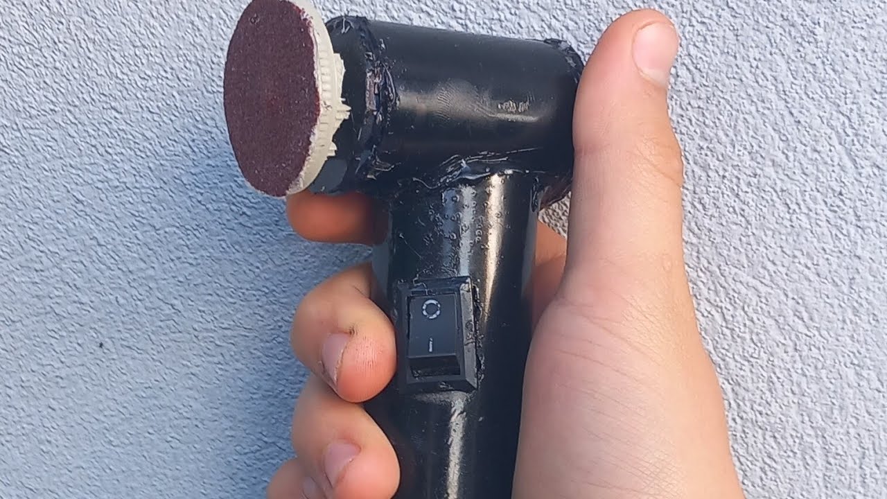 DIY how to make mini portable sander machin - YouTube