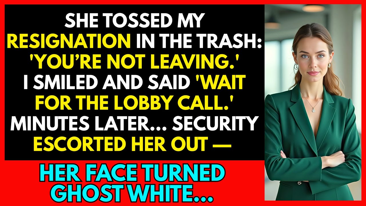 MY BOSS TOSSED MY RESIGNATION IN THE TRASH —Minutes Later, Security ...
