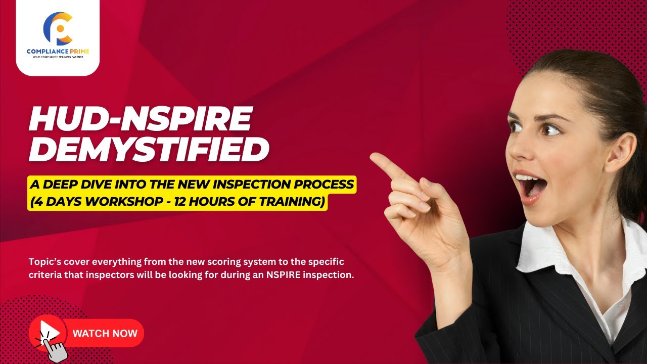 HUD-NSPIRE Demystified | In-Depth 12-Hour Training On The New ...