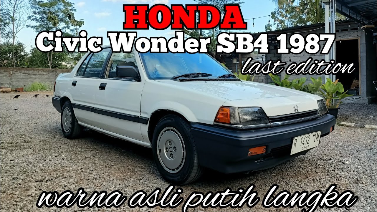 @ar88autocars Civic wonder sb4 1987 last edition. Warna putih langka. WA 081934346168 - YouTube