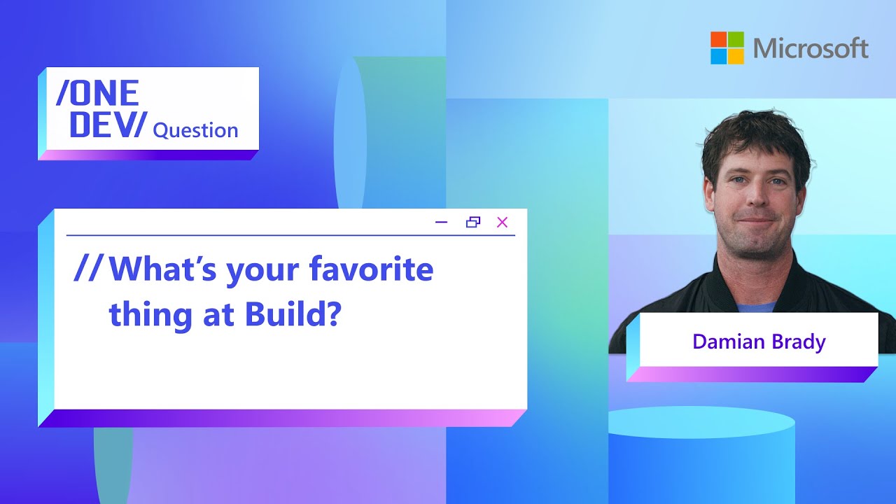 What's your favorite thing at Build with Damian Brady - YouTube
