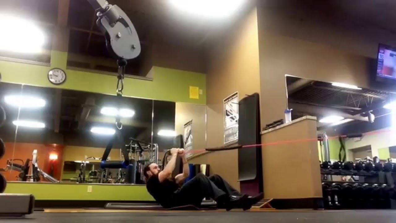 Assisted sit ups - YouTube