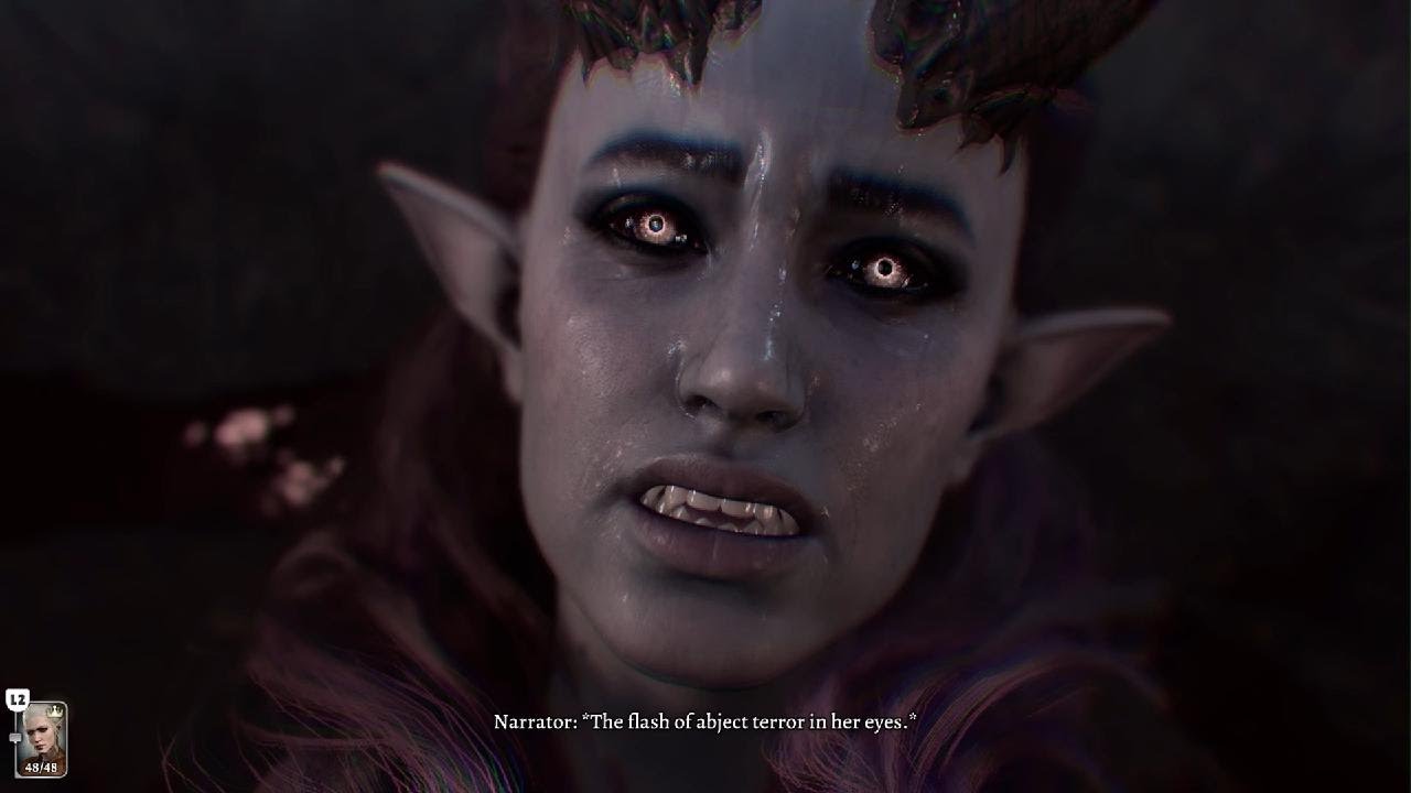 [BG3 Baldur's Gate 3] RIP Alfira (Dark Urge Scene, Act 1) - YouTube