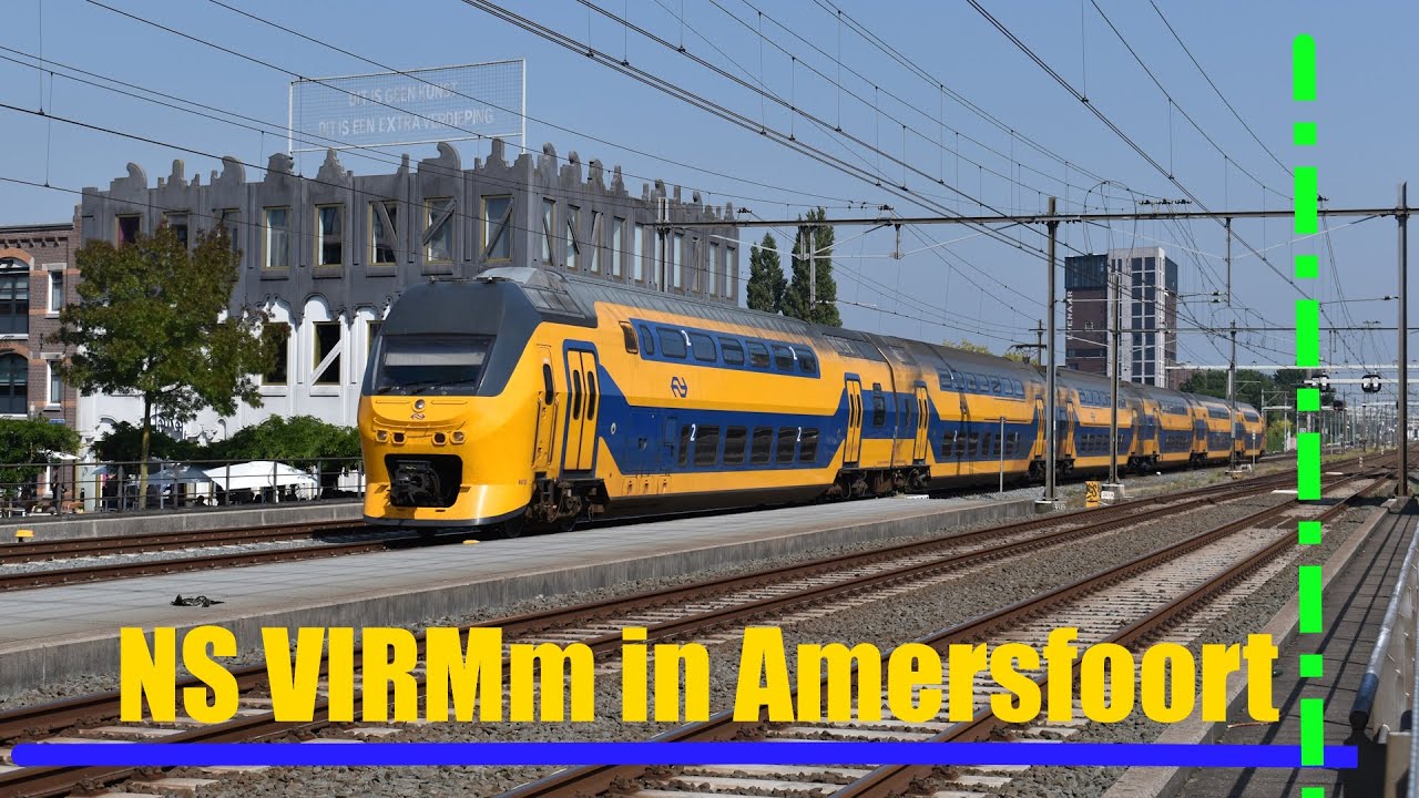 NS VIRMm 8610 komt langs de Koppelpoort in Amersfoort (4K) - YouTube