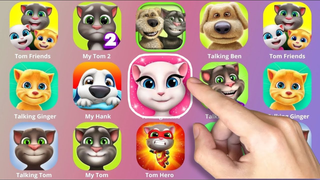 Tom Friends,Talking Ben,Talking Tom,Talking Ginger,Talking News,My Tom ...