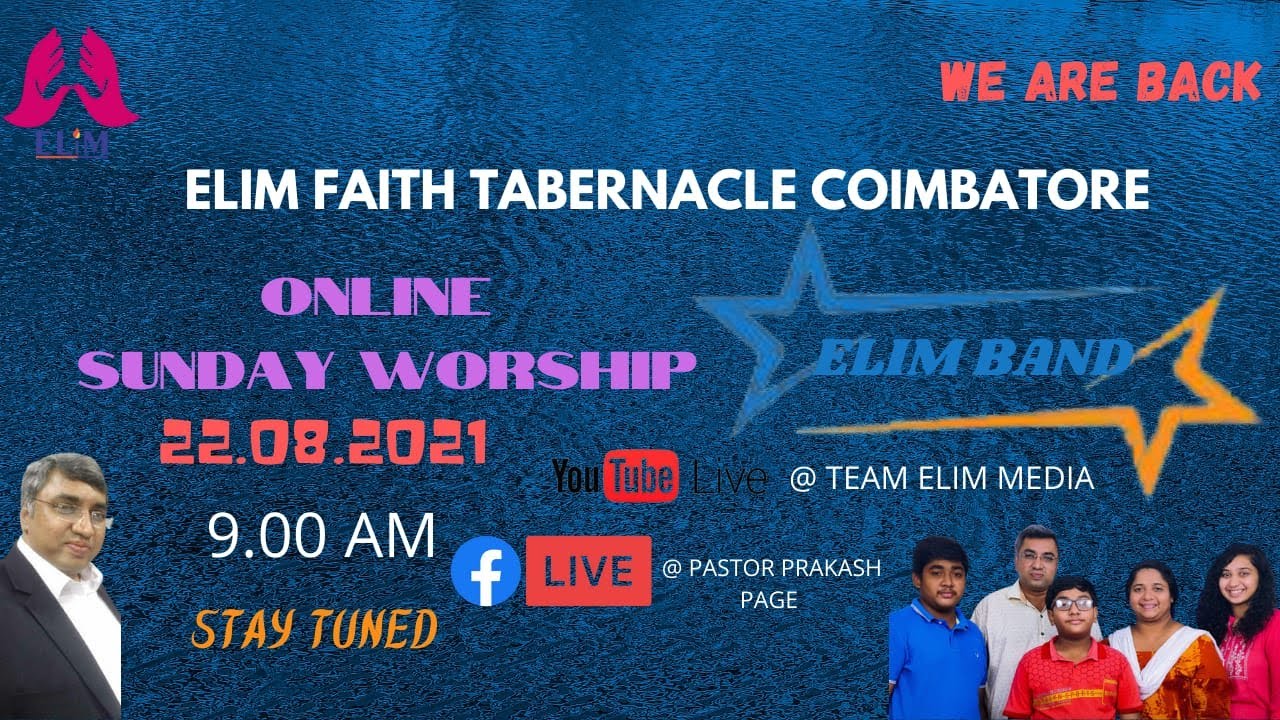 🔴 LIVE | MALAYALAM WORSHIP | ELIM FAITH TABERNACLE | PASTOR PRAKASH ...