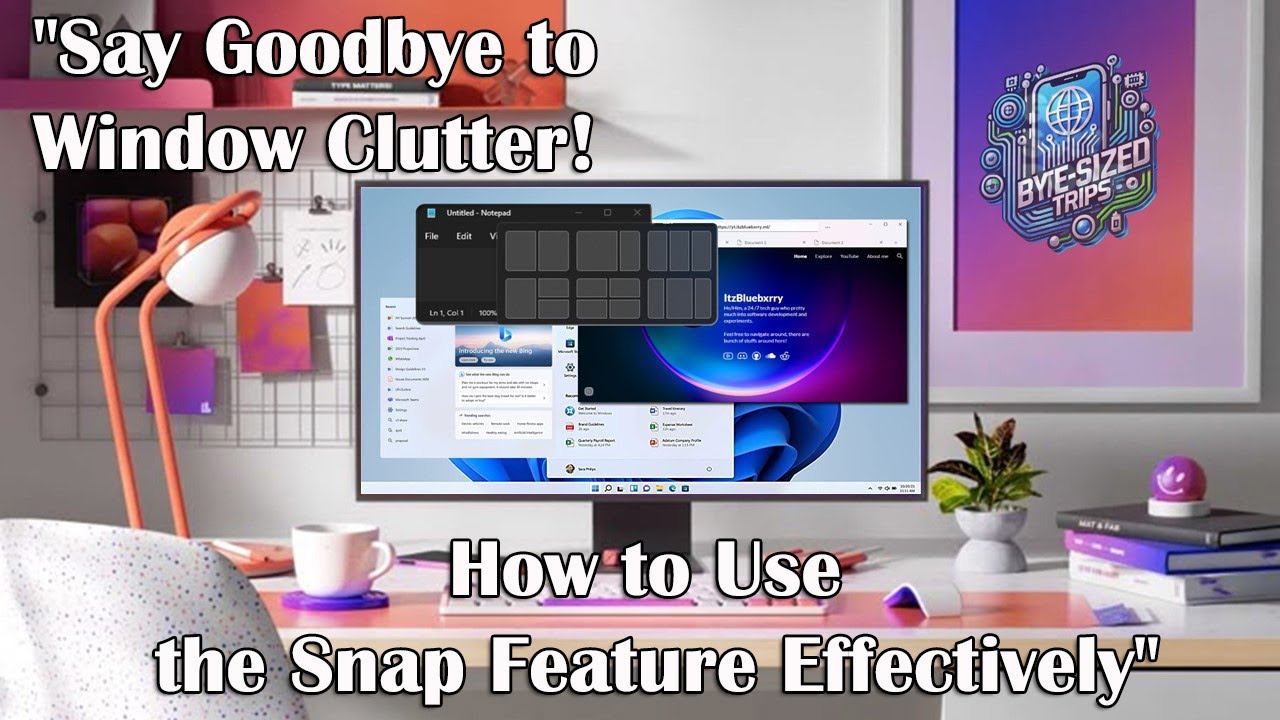 "Say Goodbye to Window Clutter! 🖥️ How to Use the Snap Feature ...